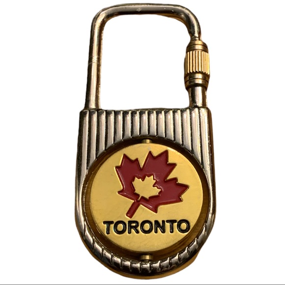 Accessories | Toronto Canada Maple Leaf Silver Gold Key Chain | Poshmark
